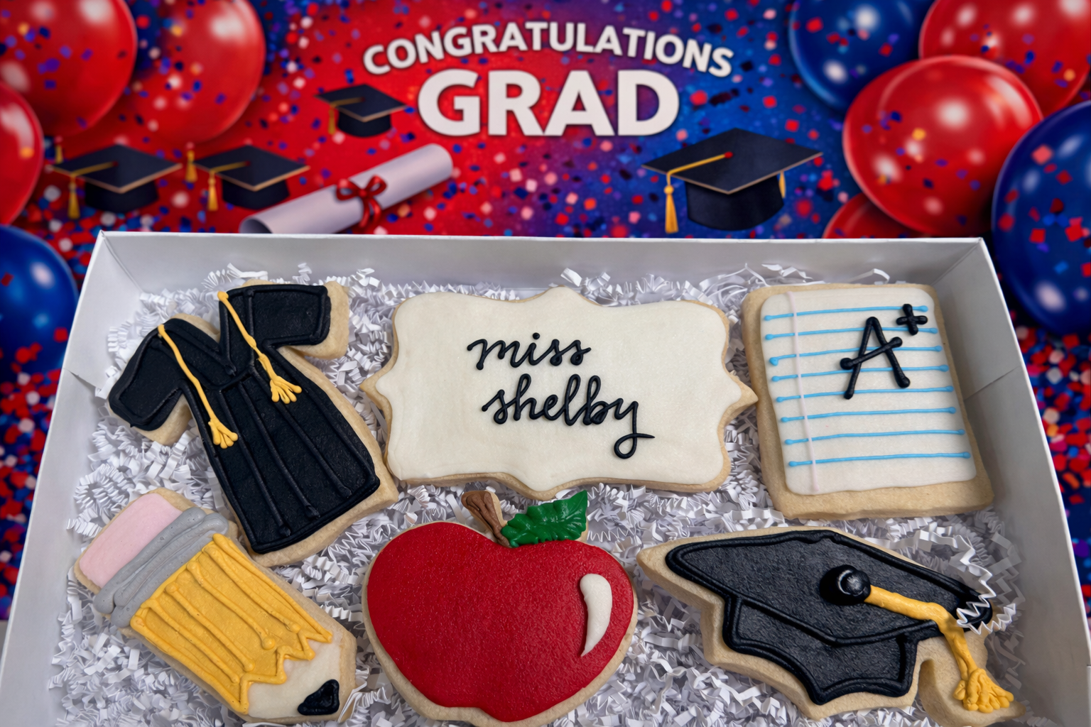 Custom Grad cookie set (6 and 12 count) – JustCakeIt!